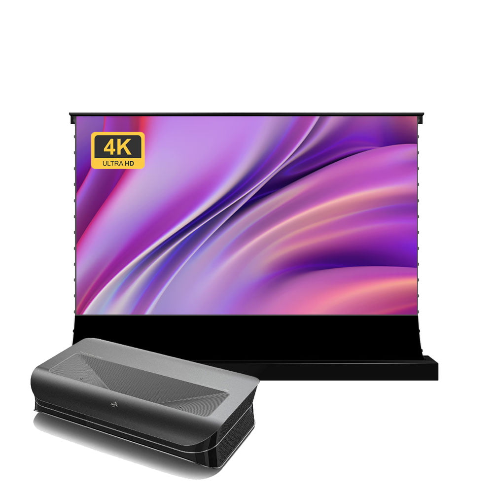 BUNDLE AWOL Vision LTV-2500 4K 3D Triple Laser Projector + VIVIDSTORM S Pro Motorized CLR/ALR ...